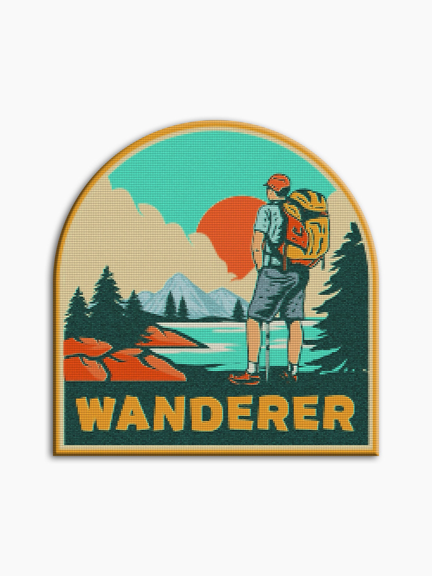 Wanderer Iron-on Embroidery Patch