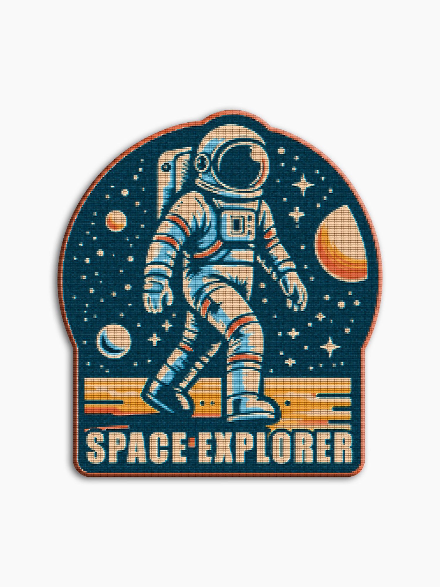 Space Explorer Iron-on Embroidery Patch
